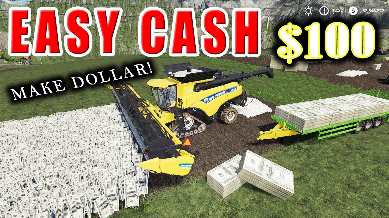 Easy Cash! Dollars Stacks! - Harvested $100 Bills! I'm Rich! - Farming ...