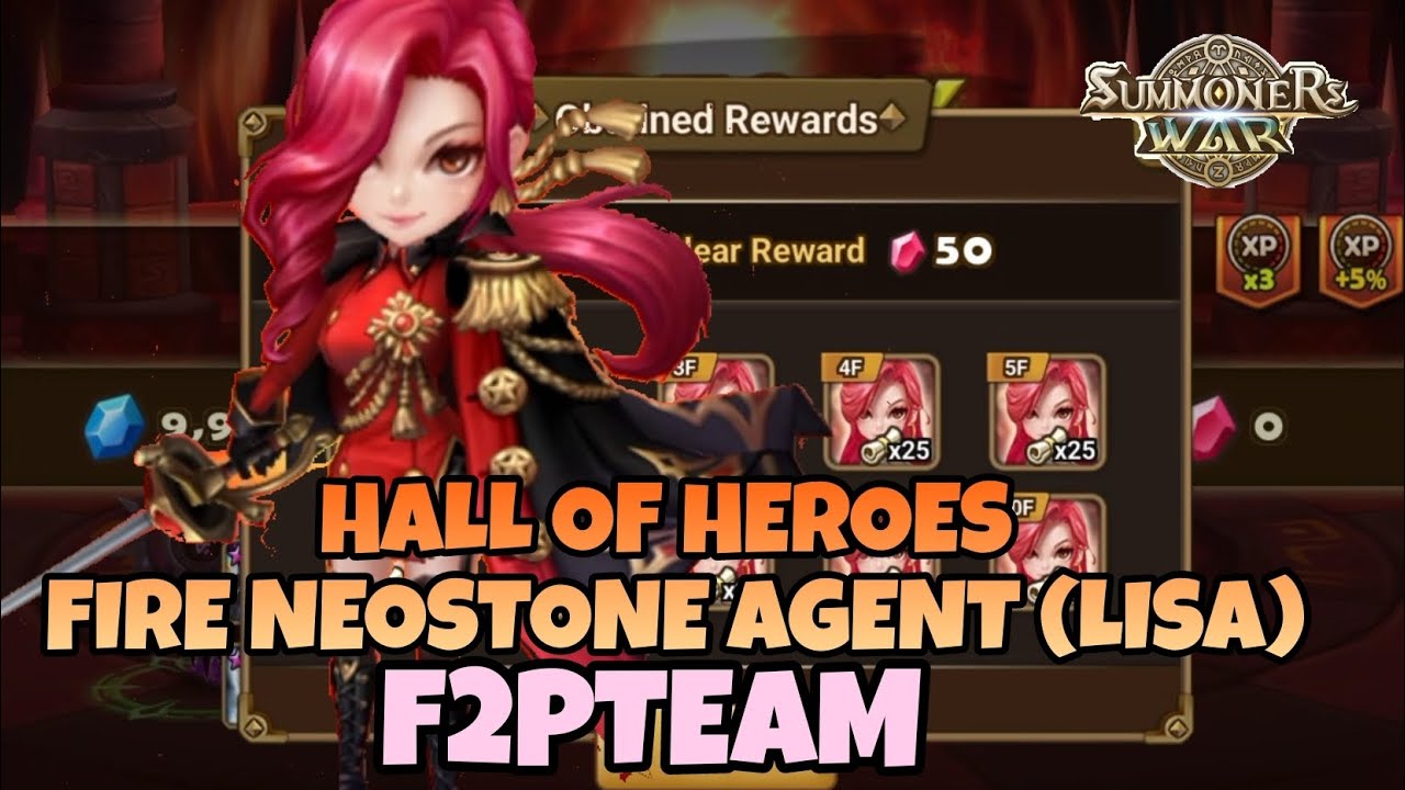1 PREMIUM CODE INSIDE, F2PTEAM FOR LISA (NEOSTONE AGENT) HALL OF HEROES ...