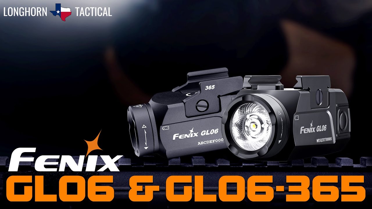 Fenix GL06 & GL06-365 Compact Rail Mount Flashlight - 600 Lumen - YouTube