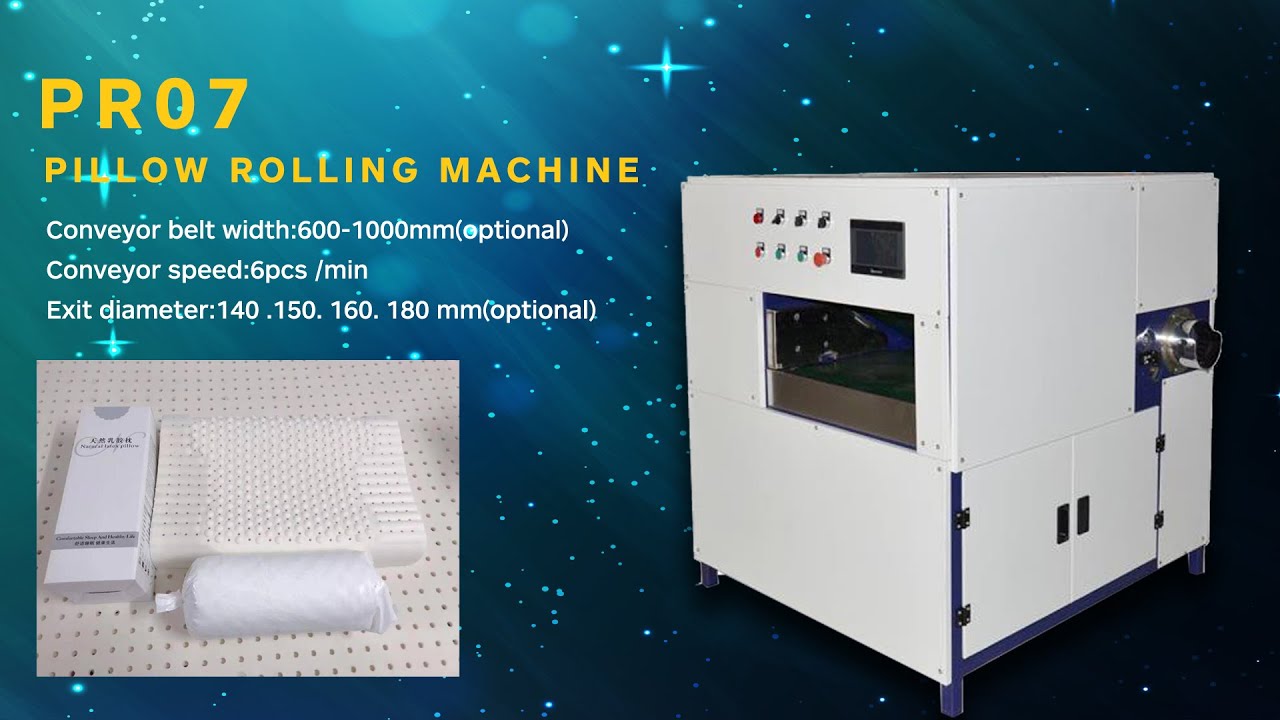 PR 900 Pillow Rolling Machine - YouTube