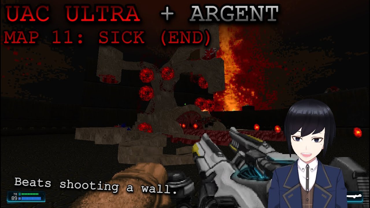 Doom 2 | UAC Ultra + Xaser's Argent, map 11: Sick (END) - YouTube