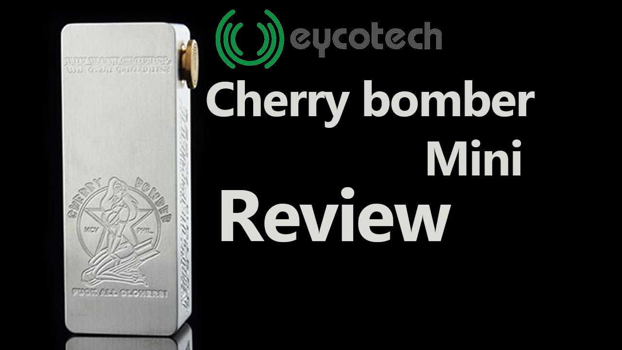 colorful cherry bomber mini box mod - YouTube