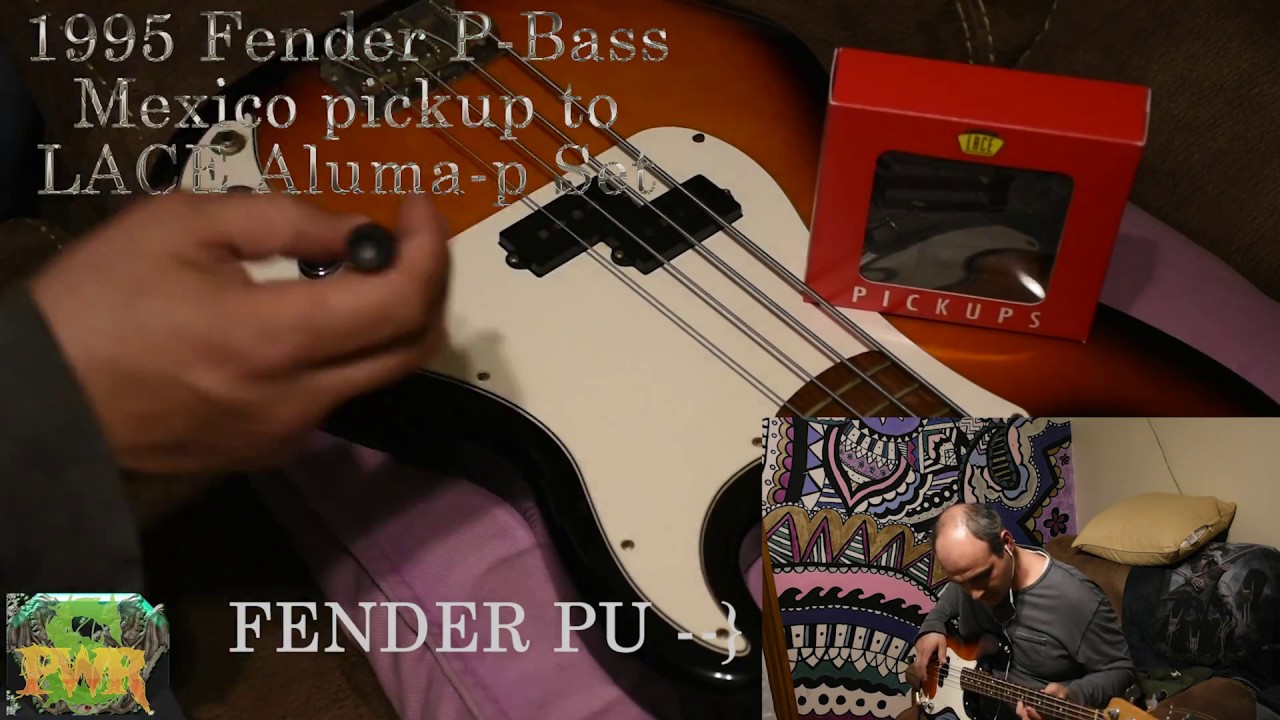 LACE Pickups Aluma-P Set Alumitone P-Bass Install and Review with 95 ...