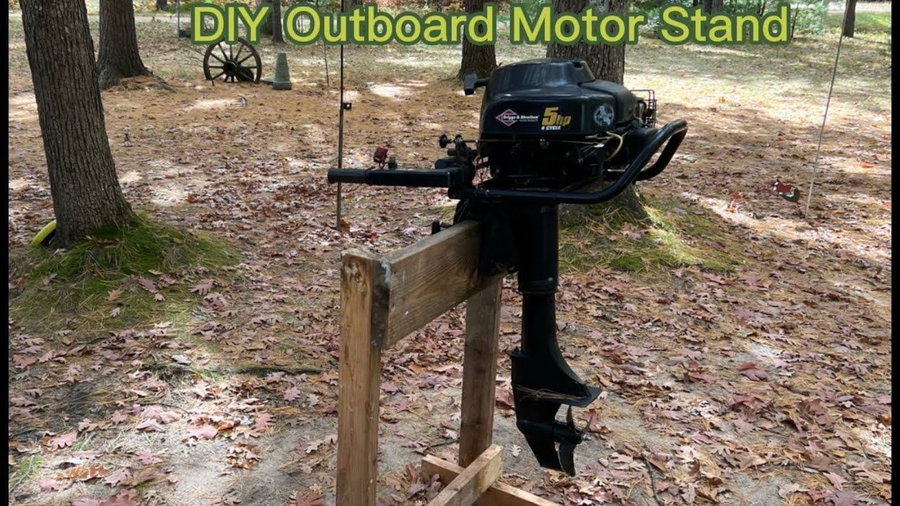 Easy To Build Outboard Motor Stand - YouTube