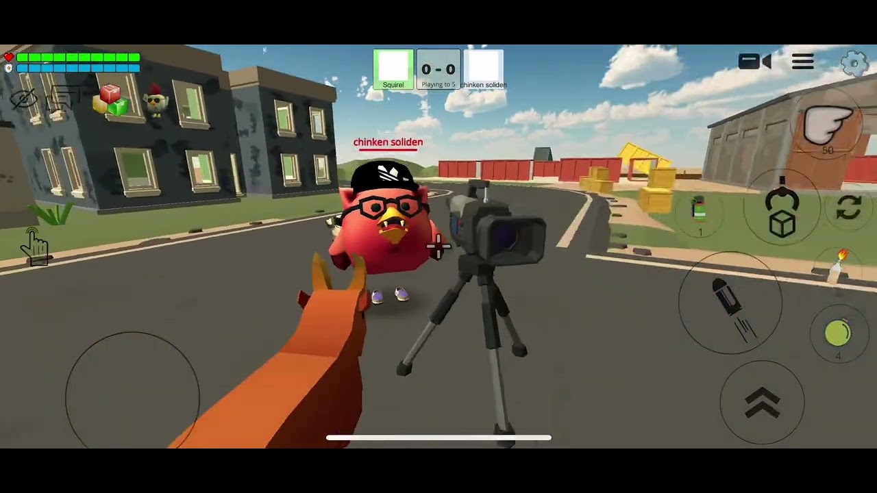 PLAYING CHICKEN GUN WITH TELEPORT GUN - YouTube