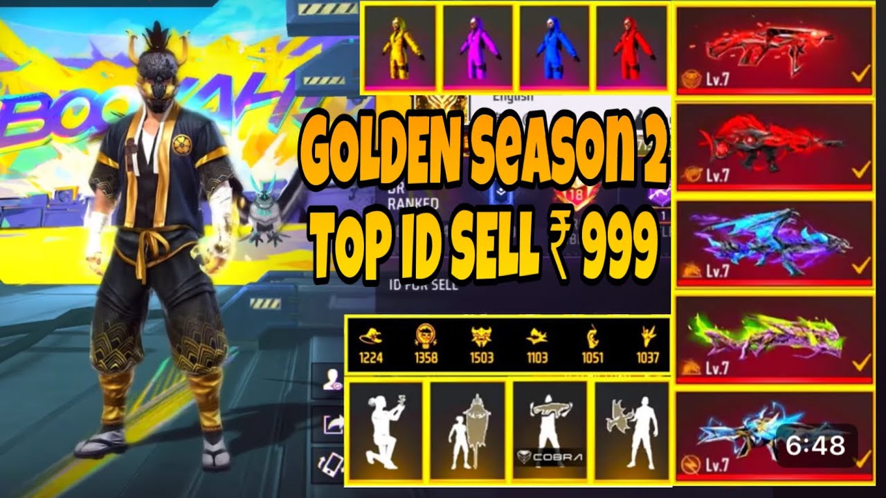 FREE FIRE ID SELL TODAY BD FREE FIRE ACCOUNT SELL TELUGU FF ID SELL BUY ...