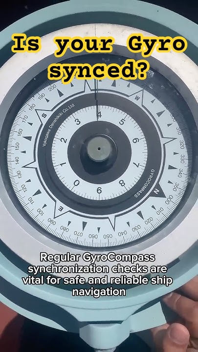 Gyro compass synchronization | Yokogawa Gyro Repeater Check - YouTube