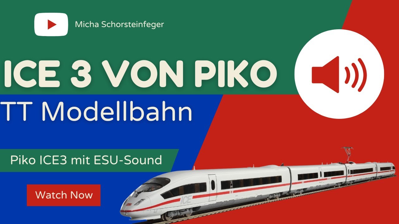 Let's Play TT Modellbahn - Piko ICE3 mit ESU-Sound - YouTube