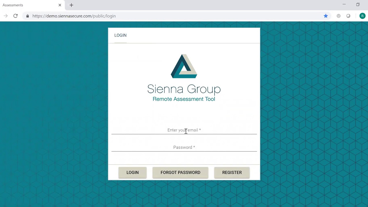 How to log into the Sienna Group Risk assessment - YouTube