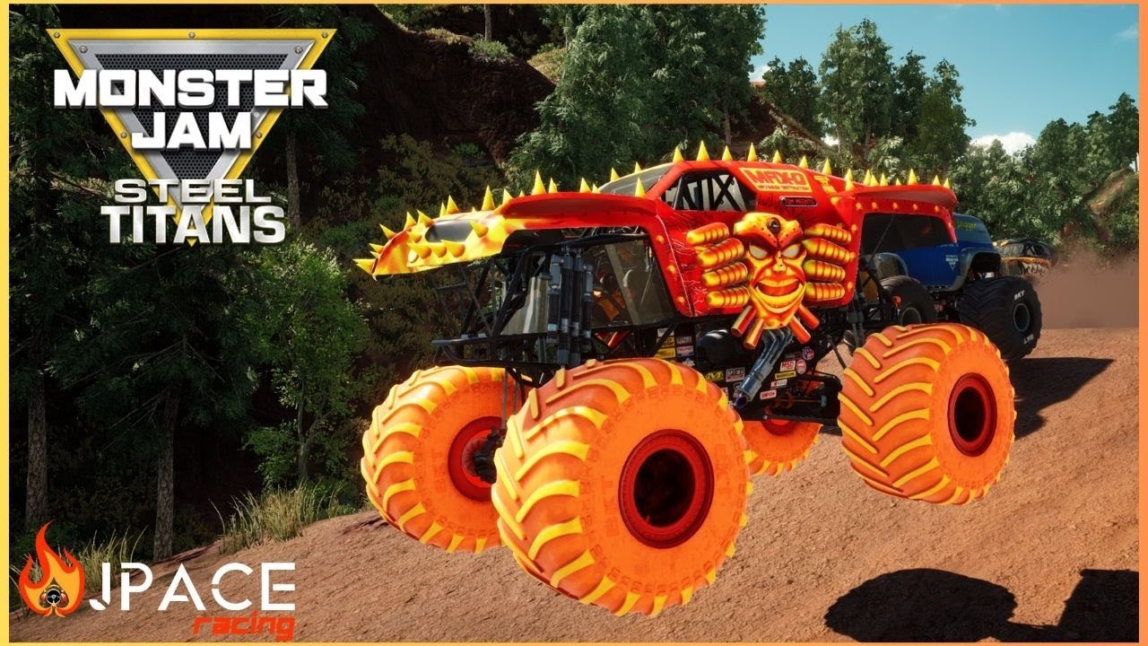 Max D FIRE Epic FREESTYLE and RACING - Monster Jam Steel Titans - YouTube