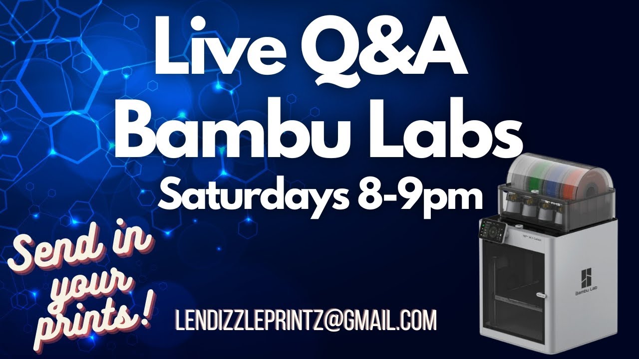 Live Q&A Bambu Labs X1 Carbon- Calibrating Bambu PLA Basic and Sharing ...
