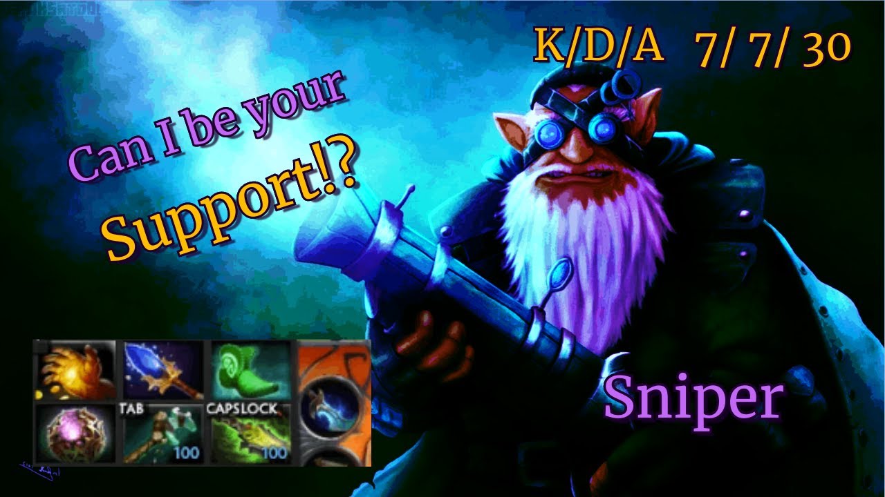 Sniper SUPPORT!? Fast Sniping | Sniper | Dota 2 Highlights Ranked Game ...