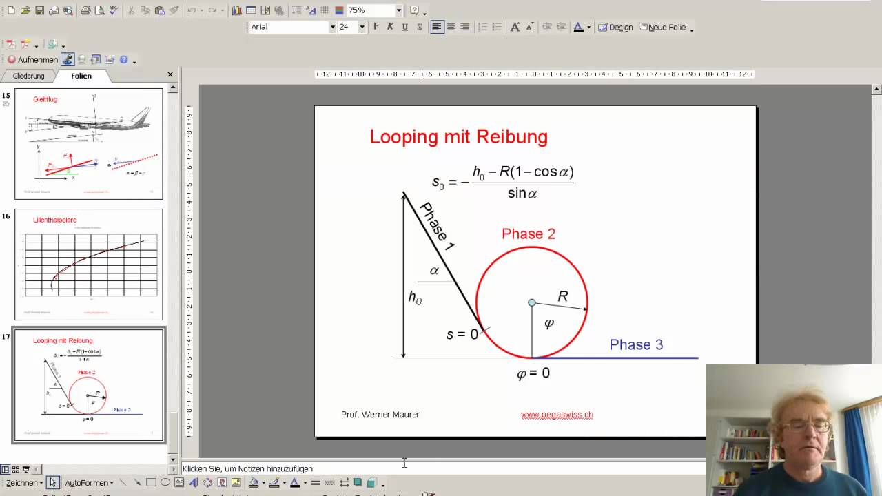 Looping mit Reibung - YouTube