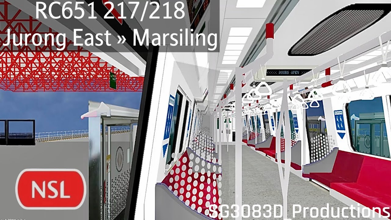 [OpenBVE][Refurbished C651?!] SIE AG RC651 [217/218] - NS1 Jurong East ...