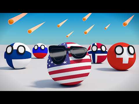 CAN COUNTRIES SURVIVE AN ASTEROID IMPACT? | Countryballs Animation