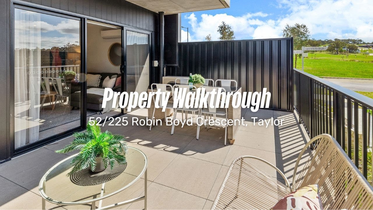 Property Walk Through | 52/225 Robin Boyd Crescent, Taylor - YouTube