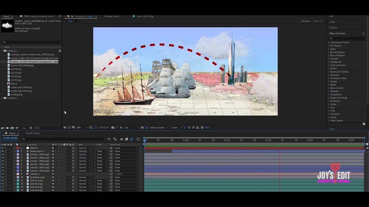 3D Map Animation After Effects - YouTube