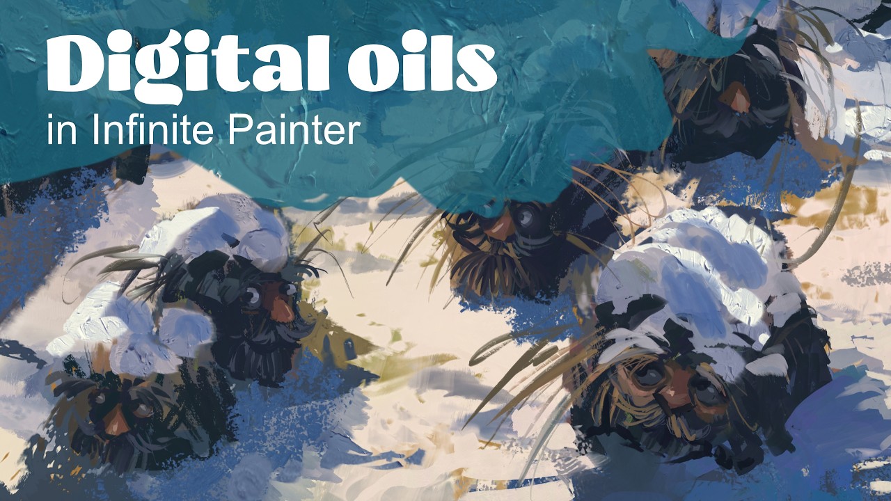 Traditional Feel in Digital Art: Painting with my Custom Oil Brushes ...