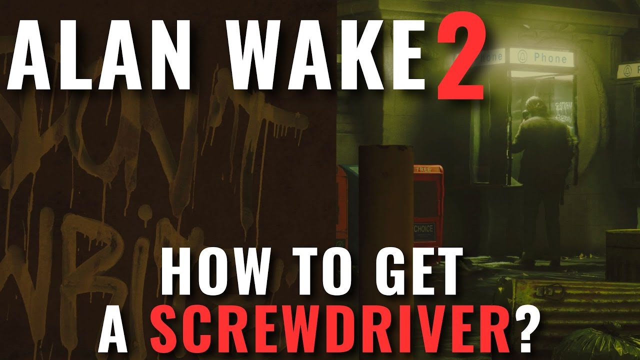 Alan Wake 2 - How to get a screwdriver? - YouTube