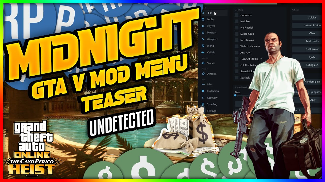 MIDNIGHT GTA V Mod Menu | New GTA Mod Menu Teaser | Uncrashable GTA 5 ...