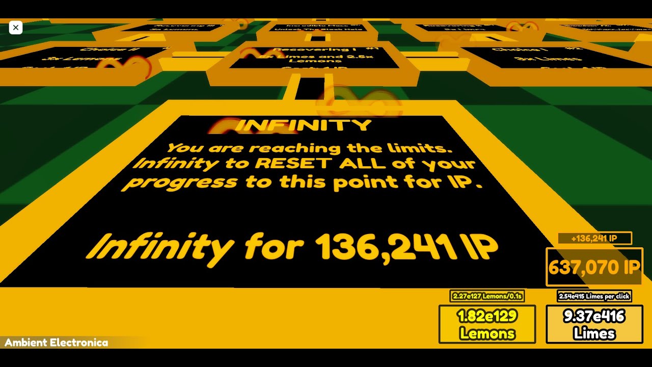 New update V1.4 in lime upgrade tree (cosmic reset layer and more lime ...