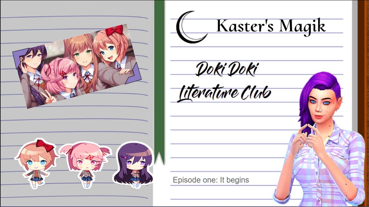 Doki Doki literature club Run 1 Episode 1: It begins - YouTube