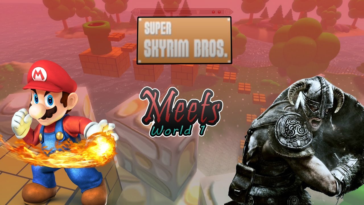 Mario In Skyrim Mod "Super Skyrim Bros" - YouTube