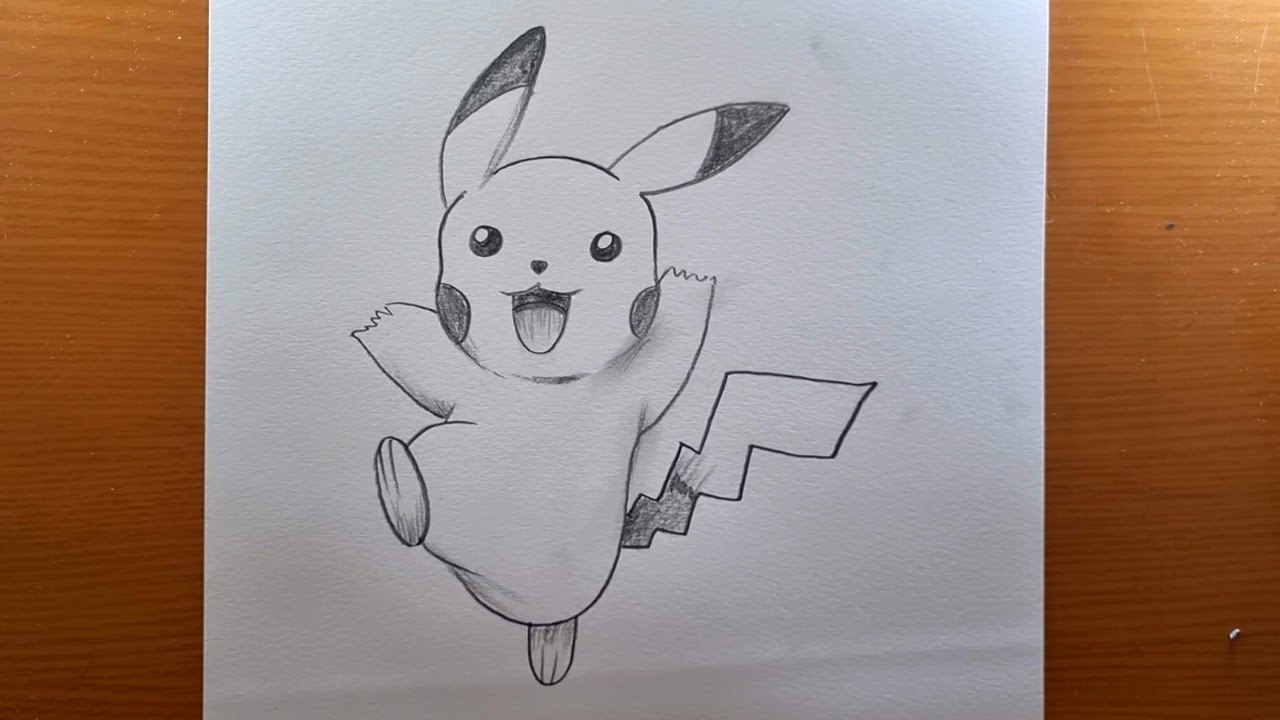 Comment dessiner Pikachu | Tutoriel de croquis Pokémon | Dessin au ...