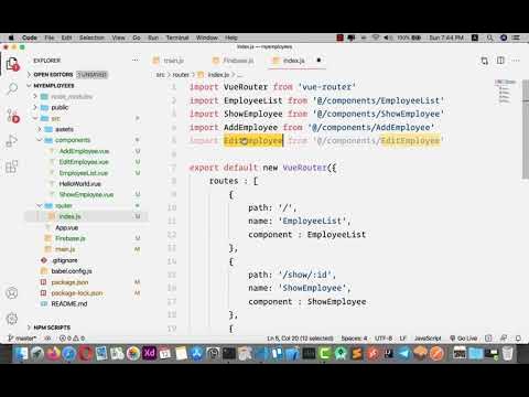 32 Vue JS project CRUD firebase & bootstrap - YouTube