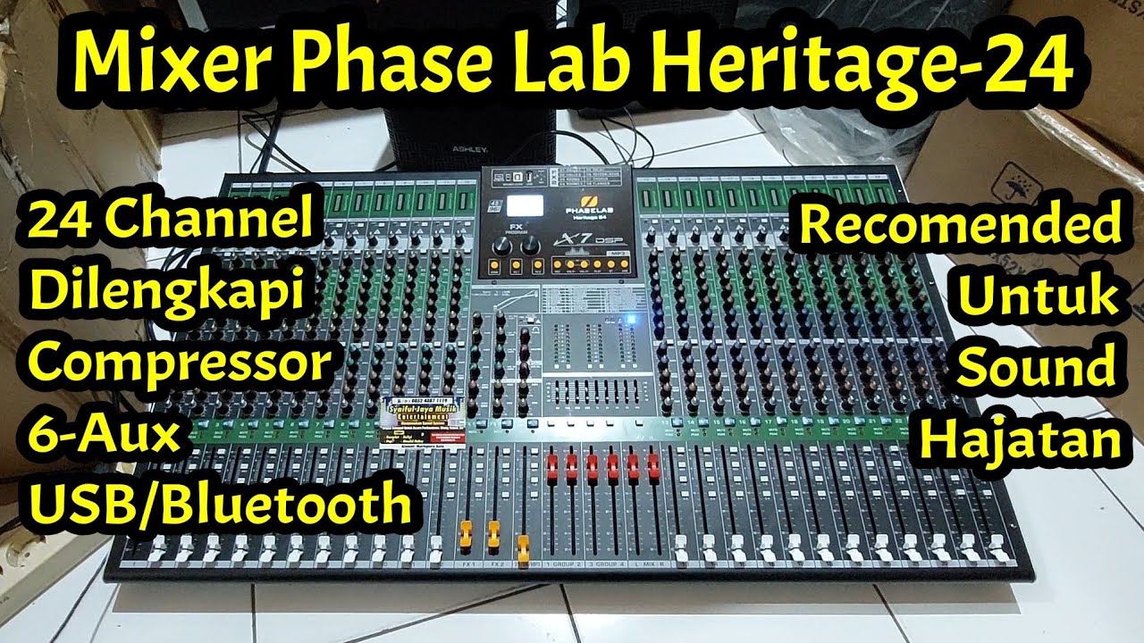 Mixer PHASE LAB HERITAGE-24, Buat Sound Hajatan Mantap Ini Bos Ku ...