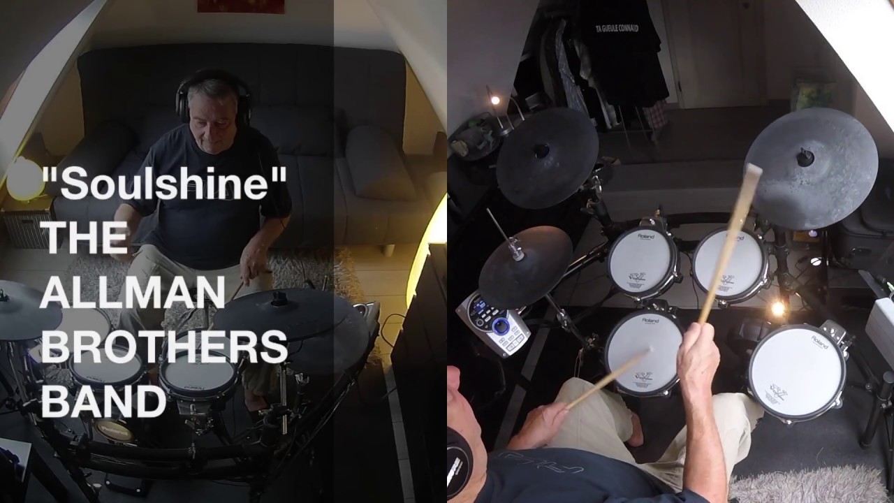 "Soulshine" THE ALLMAN BROTHERS BAND DRUM COVER - YouTube