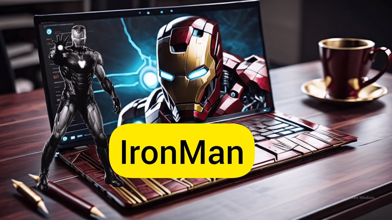 Marvel heroes become laptops - YouTube