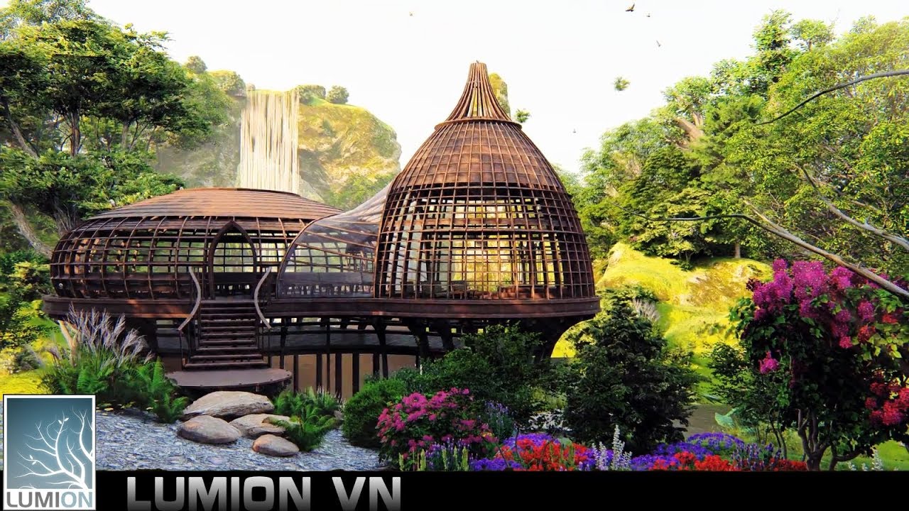 Temple in the forest | sketchup model and lumion 8 - YouTube