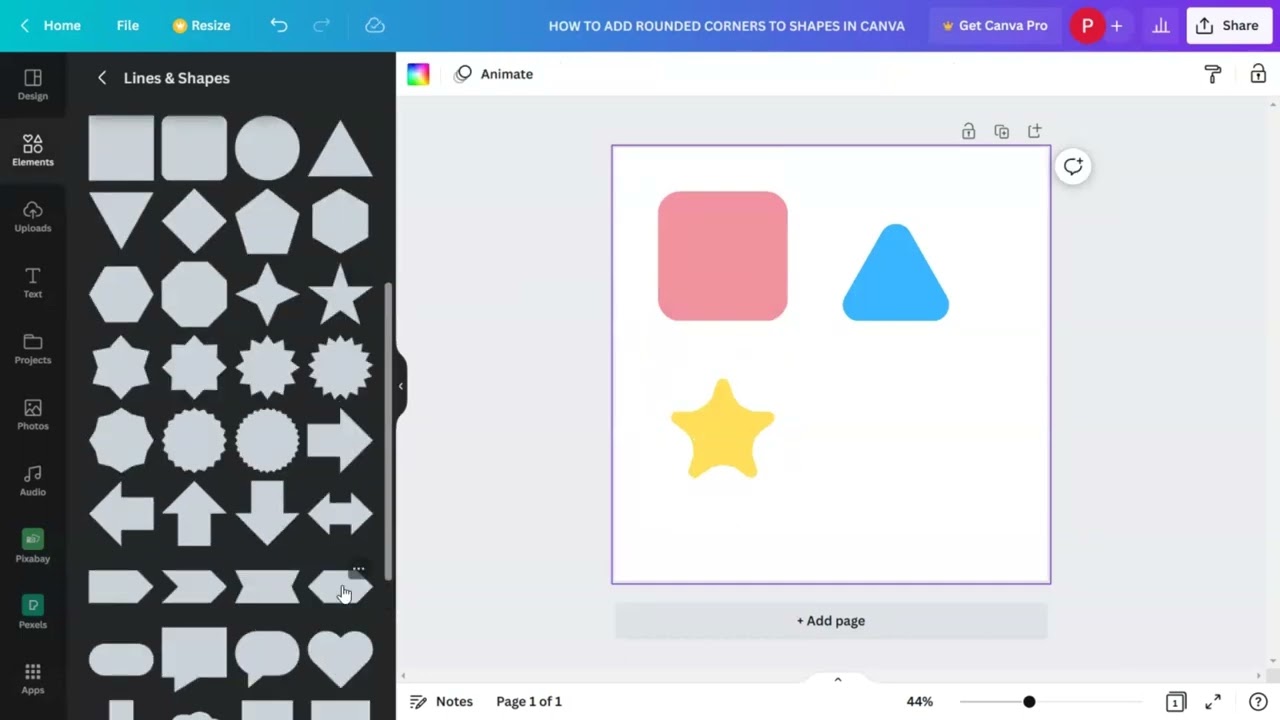 How To Add Rounded Corners To Shapes In Canva Canva Tips And Tricks Canva Tutorial For How To Add Rounded Corners To Shapes In Canva Canva Tips And Tricks Canva Tutorial For