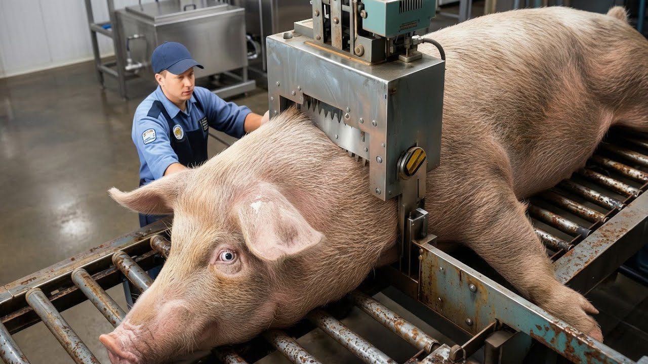 Inside A Pig Processing Factory | How Pigs Are Turned Into Sausages ...