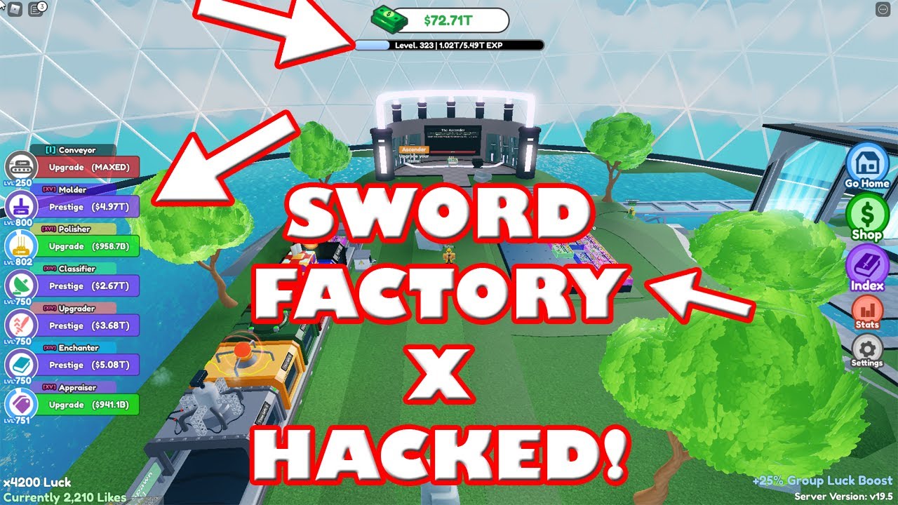 SWORD FACTORY X [DEV] IS CRACKED - Roblox Sword Factory X - YouTube