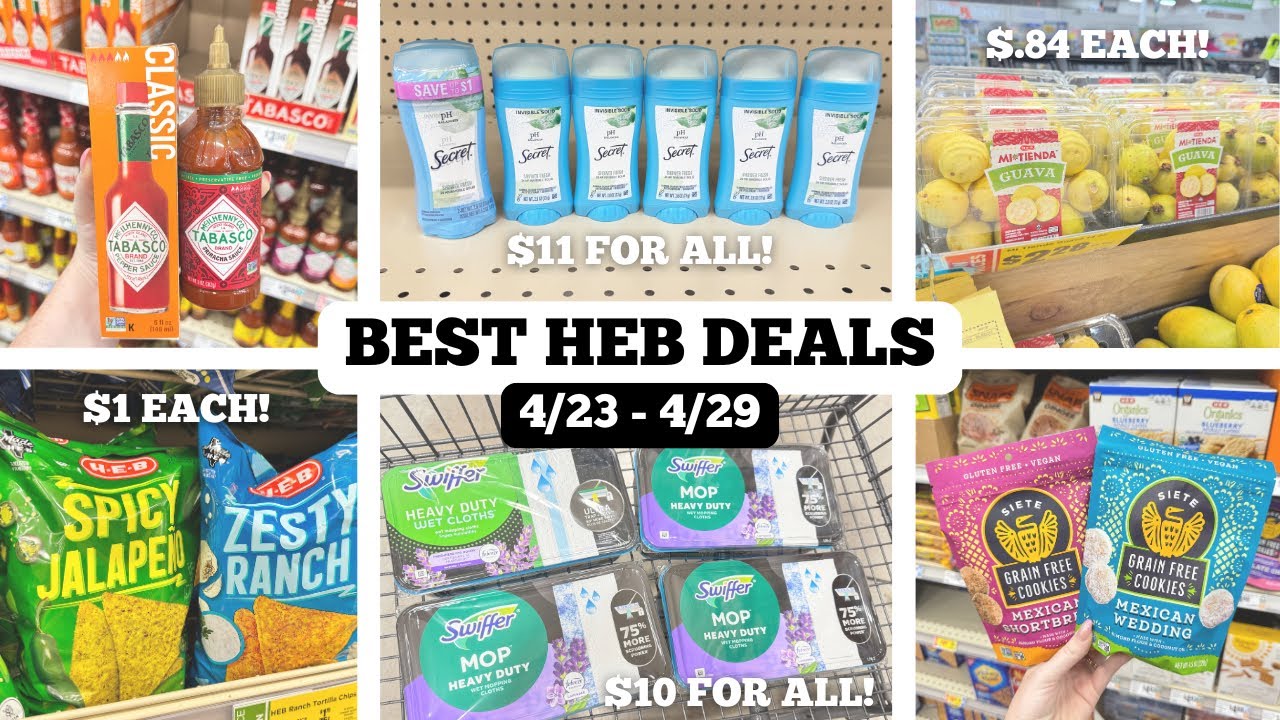 BEST HEB DEALS | OVER 30 EASY COUPON DEALS TO SAVE MONEY | GROCERY ...