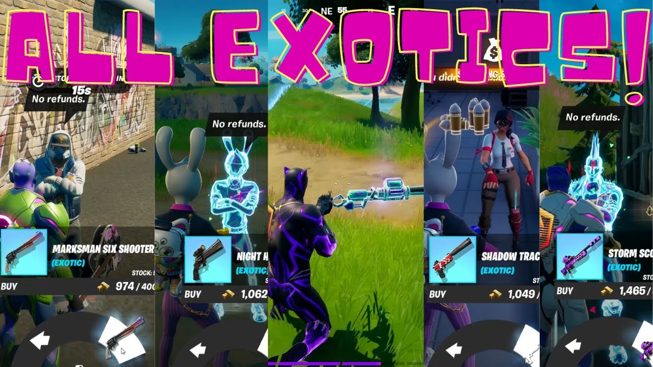 All Exotic Weapons Locations Guide | Fortnite Chapter 2 Season 7 - YouTube