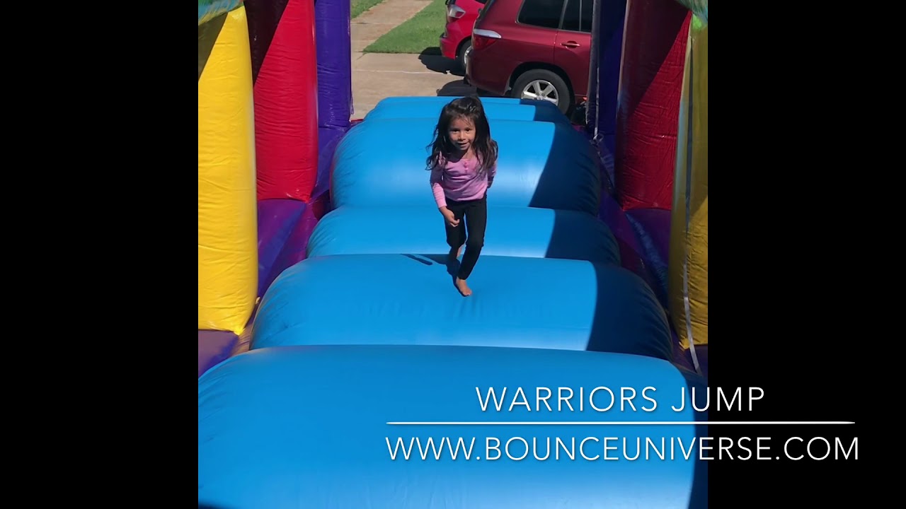 Warriors Jump Obstacle Course Rental by Bounce Universe Party Rentals ...