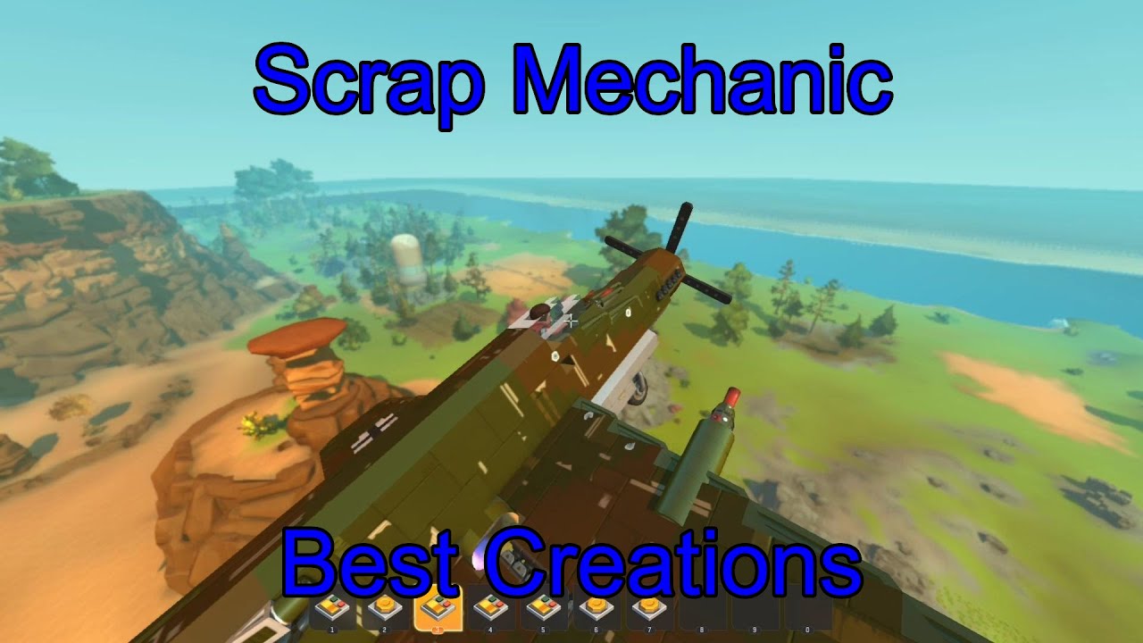 Epic Creations in Scrap Mechanic | Bomber, Battleship, and More! | Best ...