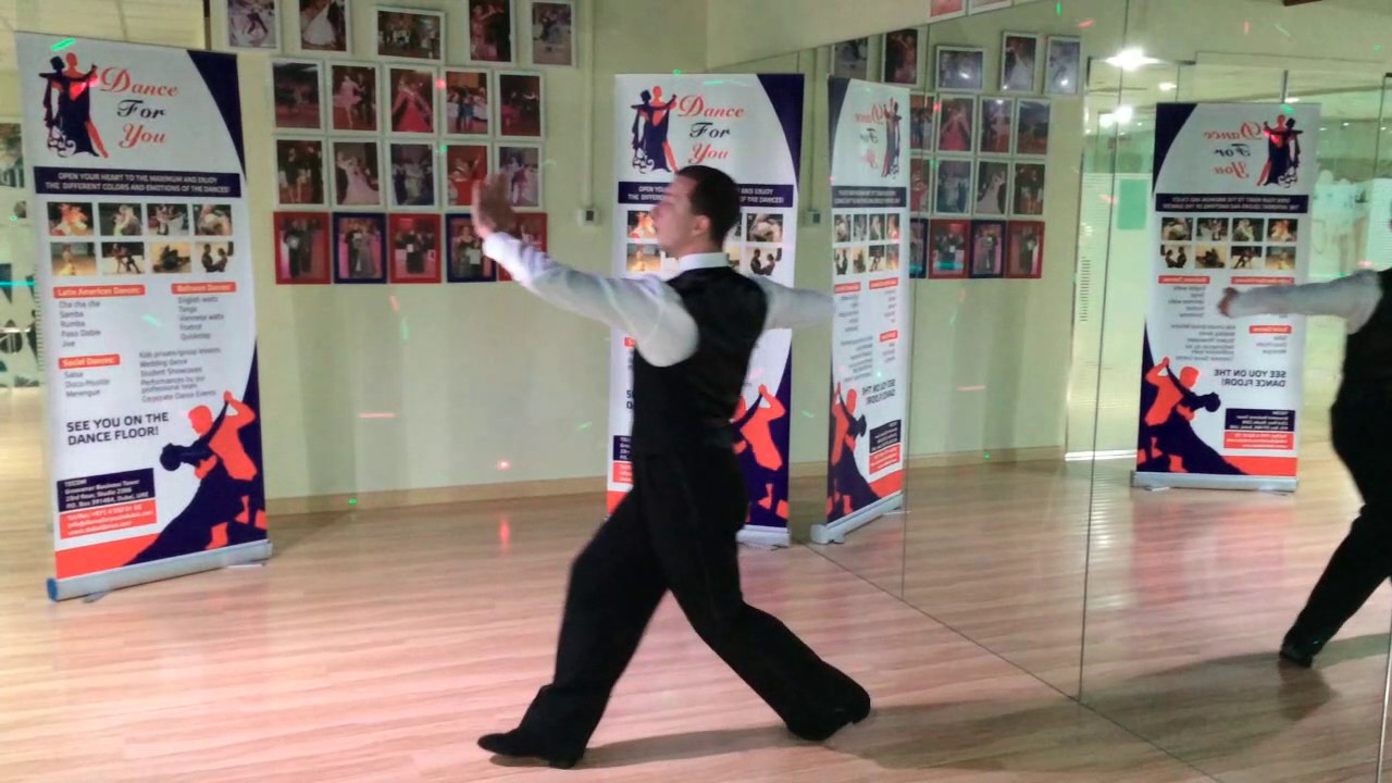 Slow Waltz Lesson: Promenade (Sergii) - YouTube
