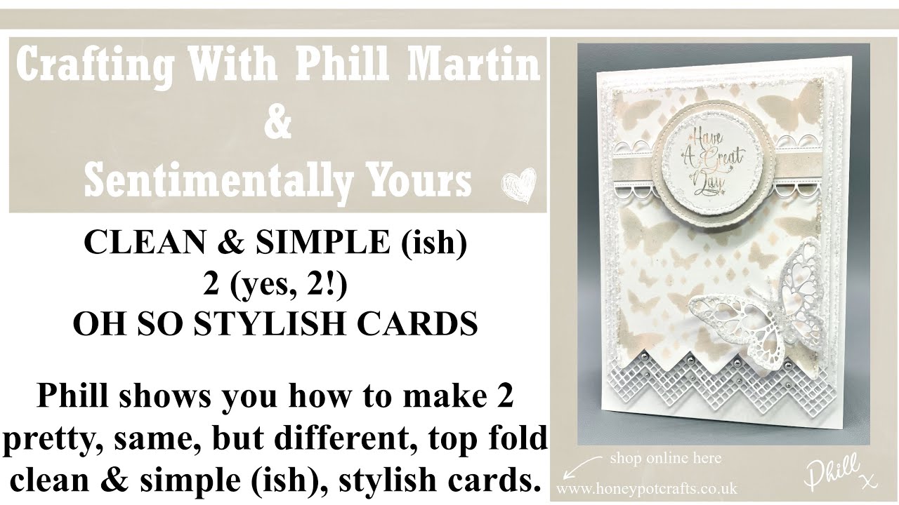 2 (yes, 2!) Clean & Simple (ish), but oh so stylish, card demos - YouTube