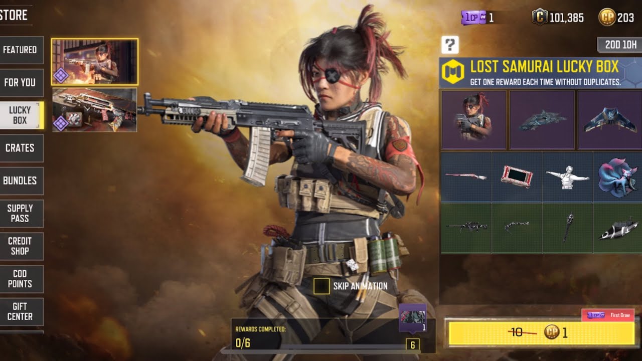 Lost Samurai Lucky Box in CoD Mobile - YouTube
