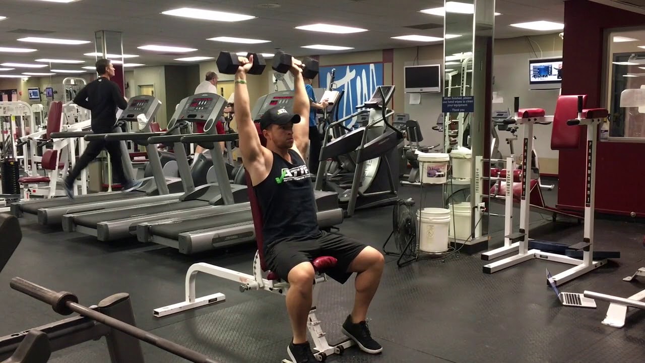 Seated Arnold Press - YouTube