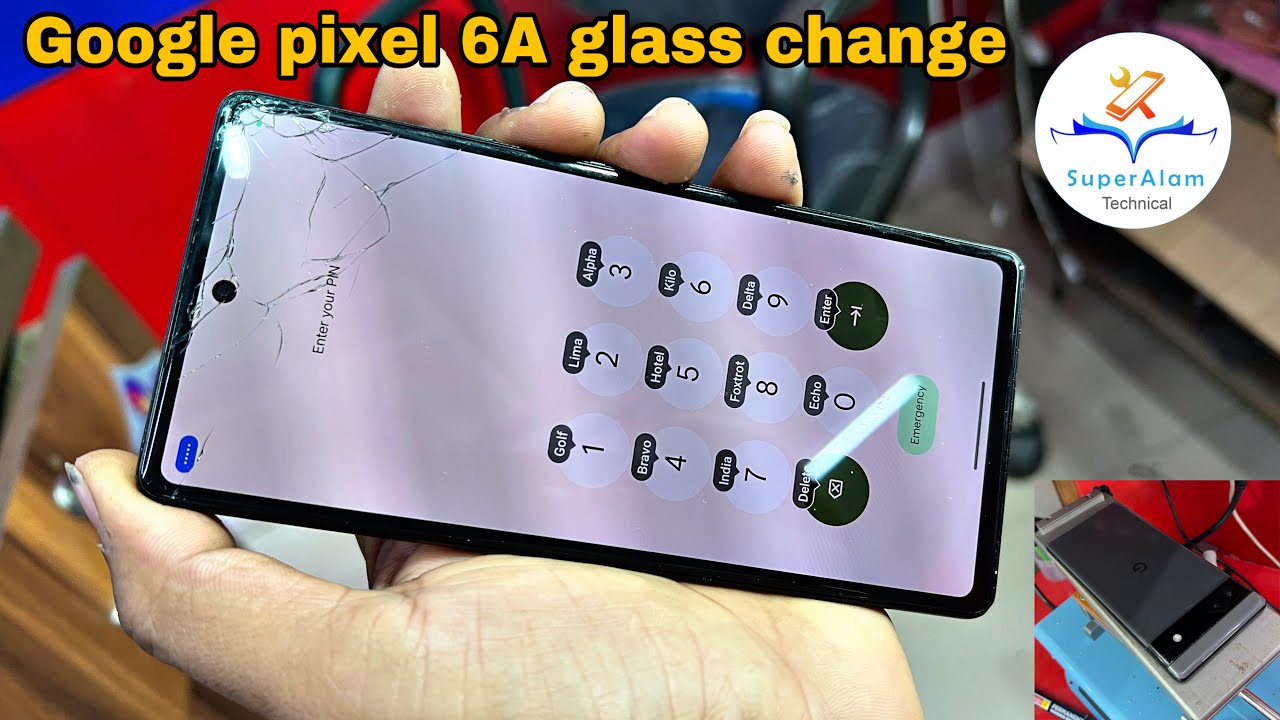 Google Pixel 6A Broken Front Glass Restoration || Google Pixel 6A Glass ...