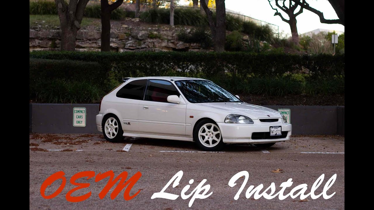 EK9 Front Lip Install - YouTube