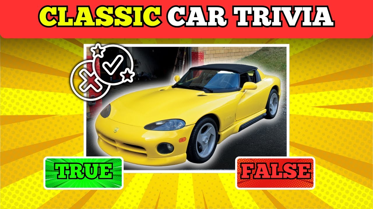 TRUE or FALSE? 🤔 90's 🚗 CLASSIC Car Trivia CHALLENGE! 💥 - YouTube