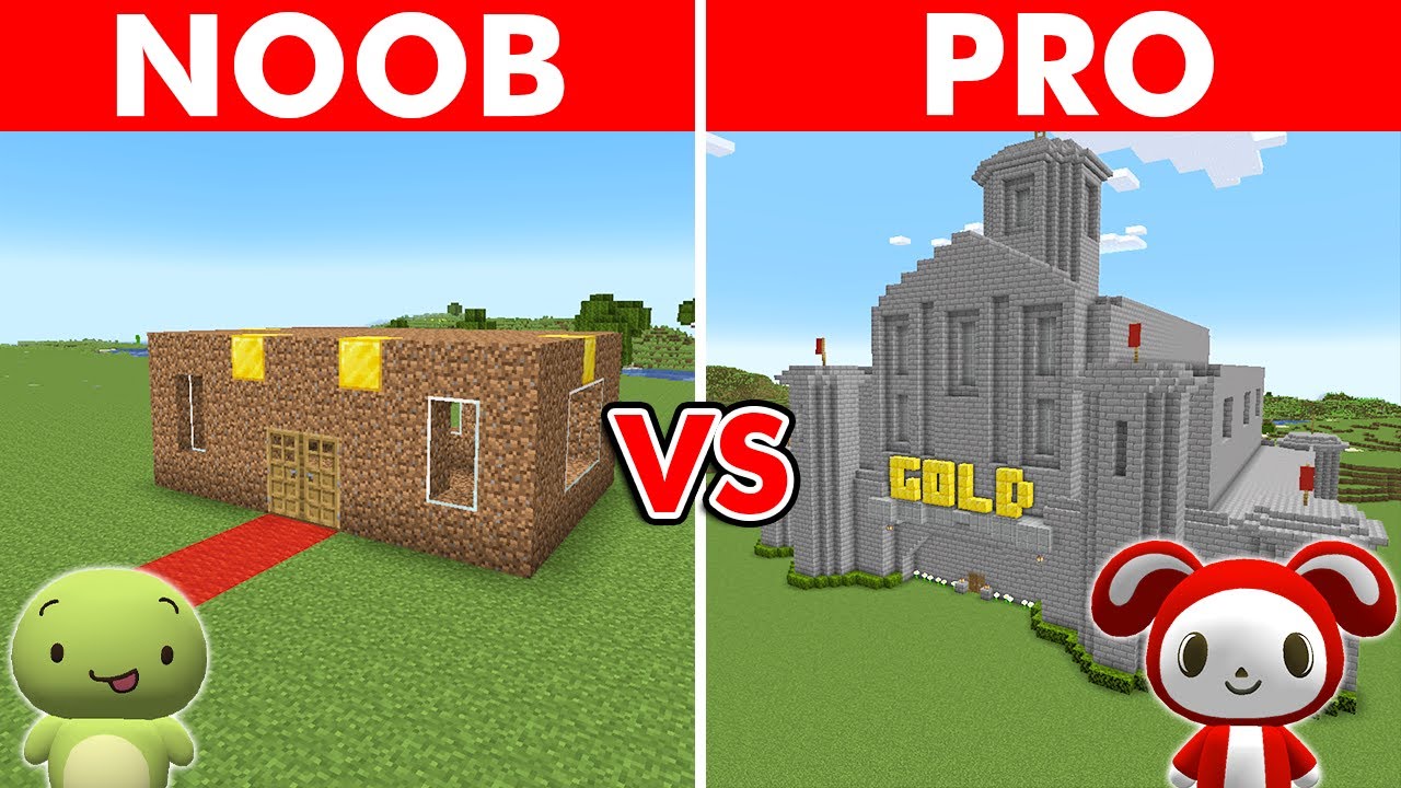 Minecraft NOOB vs PRO: GOLD FACTORY BUILD CHALLENGE - YouTube