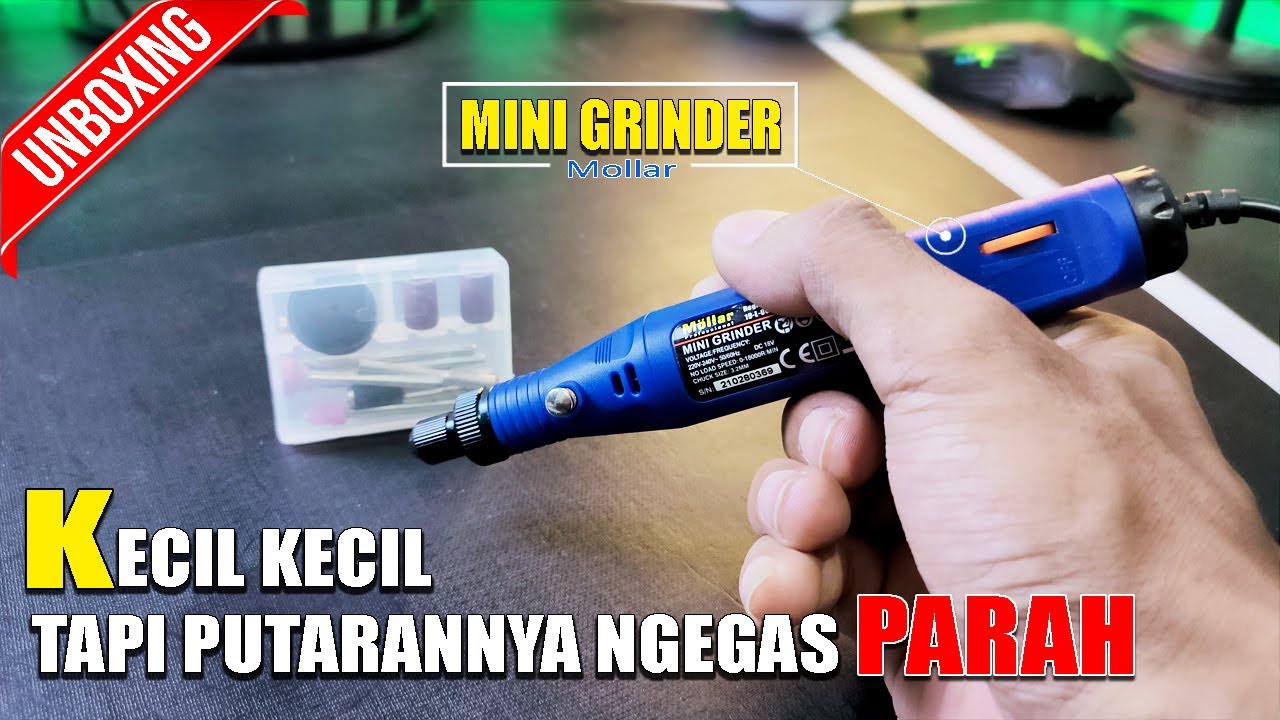 Mini Grinder Mollar MLR-MG18V Atau Bor Mini Terbaik Murah Berkualitas ...
