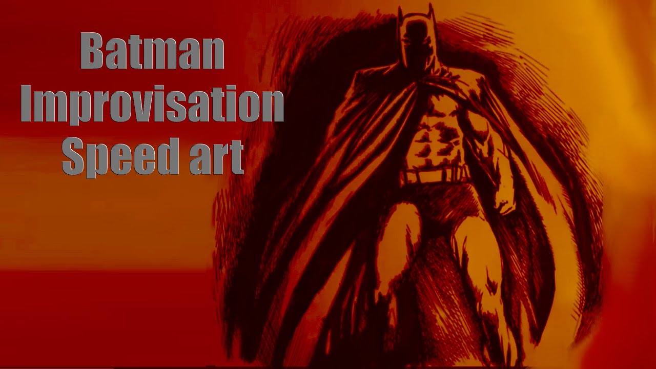 Batman, speed art - YouTube